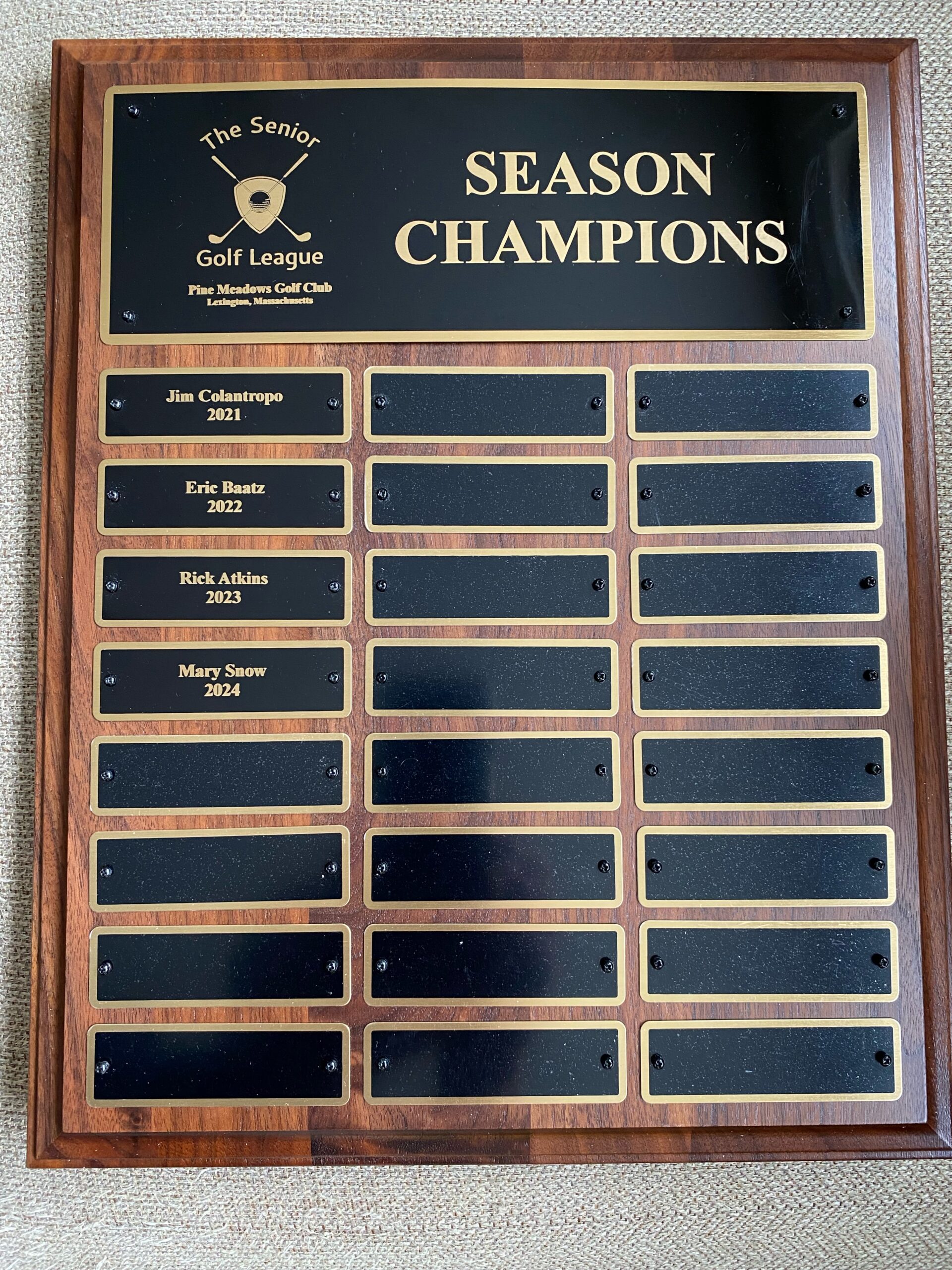 Awards – The Senior Golf League